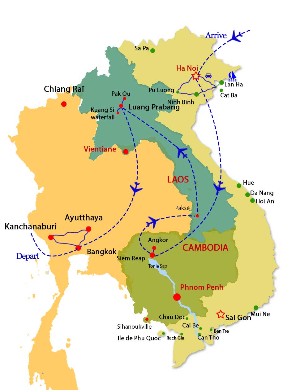 Vietnam, Cambodia, Laos & Thailand Tour | Epic 21-Day Southeast Asia Adventure